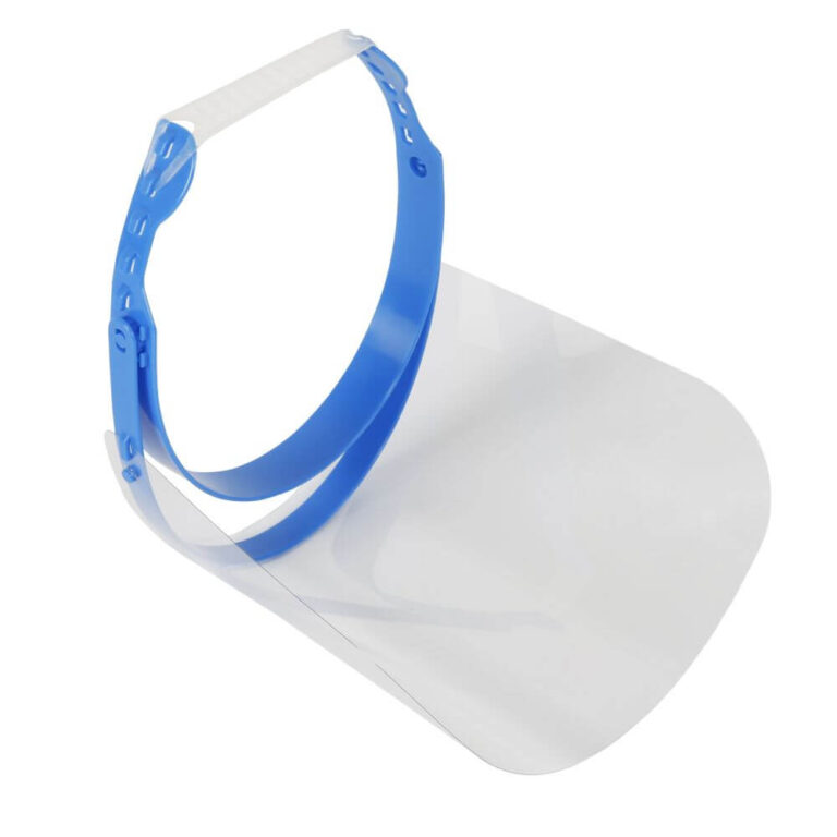 Blue Face Shield for Kids, Sneeze Guard, Reusable, Adjustable ...